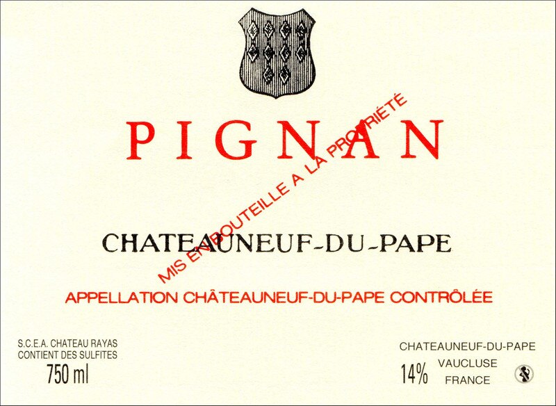 Hart Davis Hart Wine Co | MV Pignan (Rayas) Chateauneuf-du-Pape Vertical Assortment - 6 bottles ...
